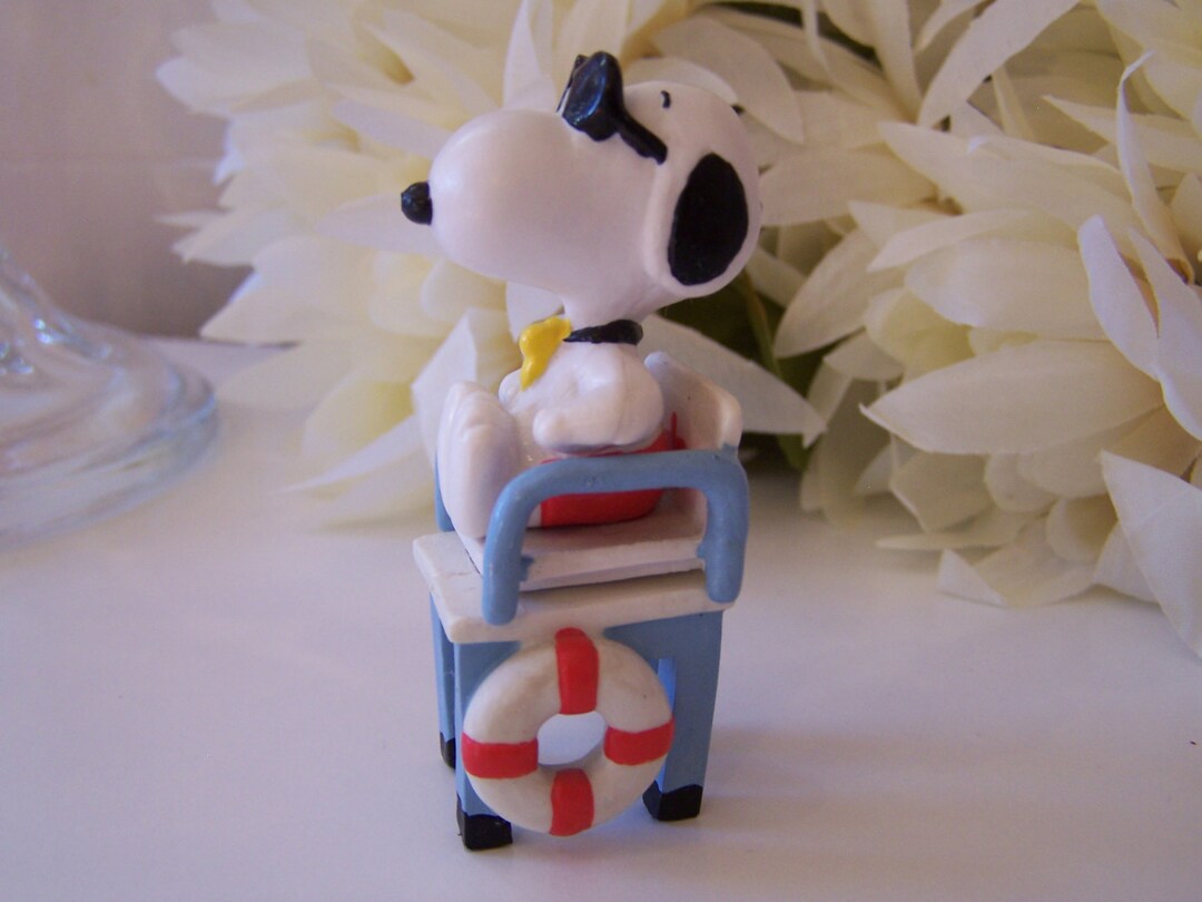 Vintage Snoopy Lifeguard in Tall Chair PVC Figure - Etsy