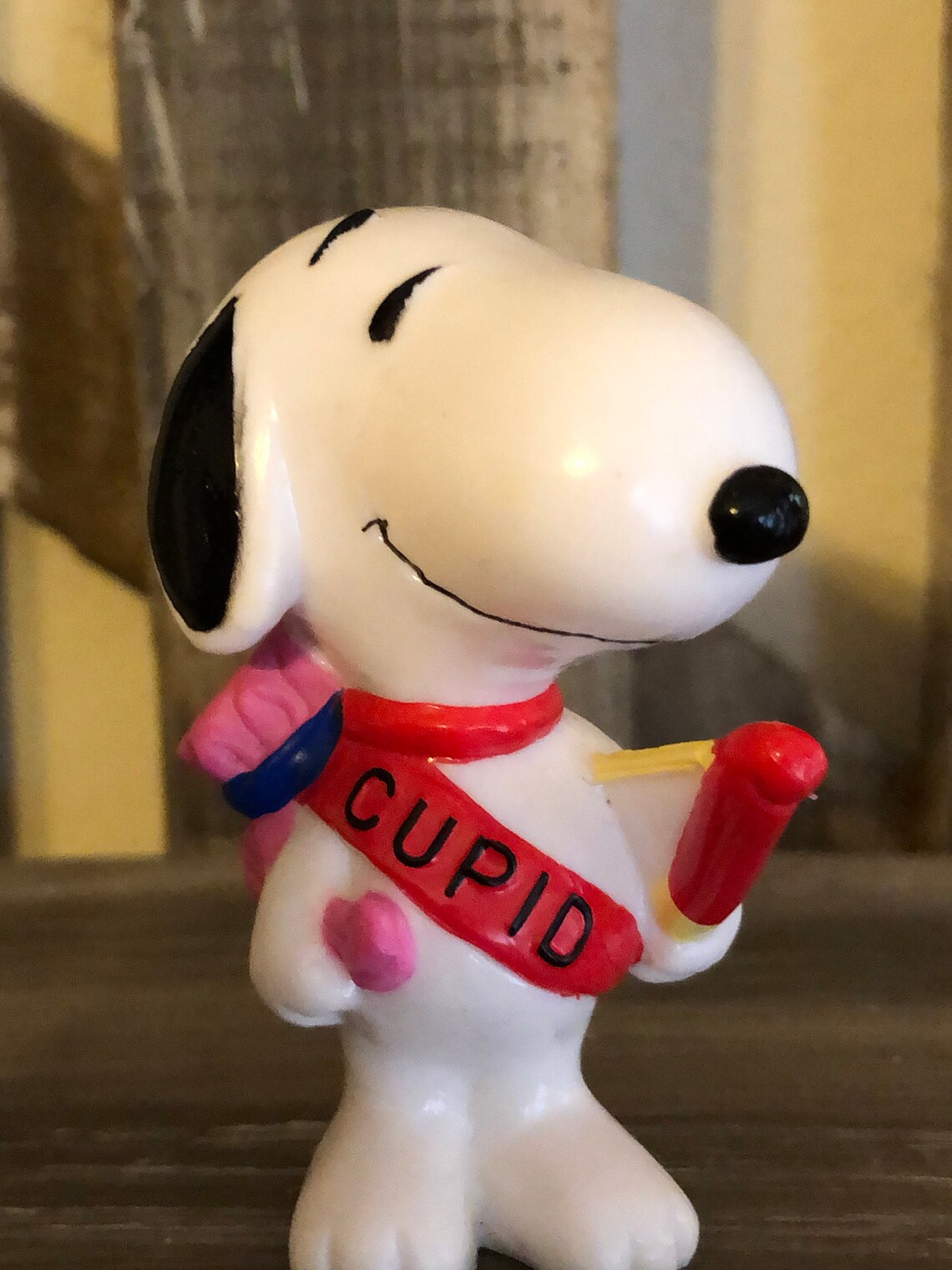 Vintage Snoopy Blue Quiver Pink Arrows Cupid Valentine Peanuts | Etsy
