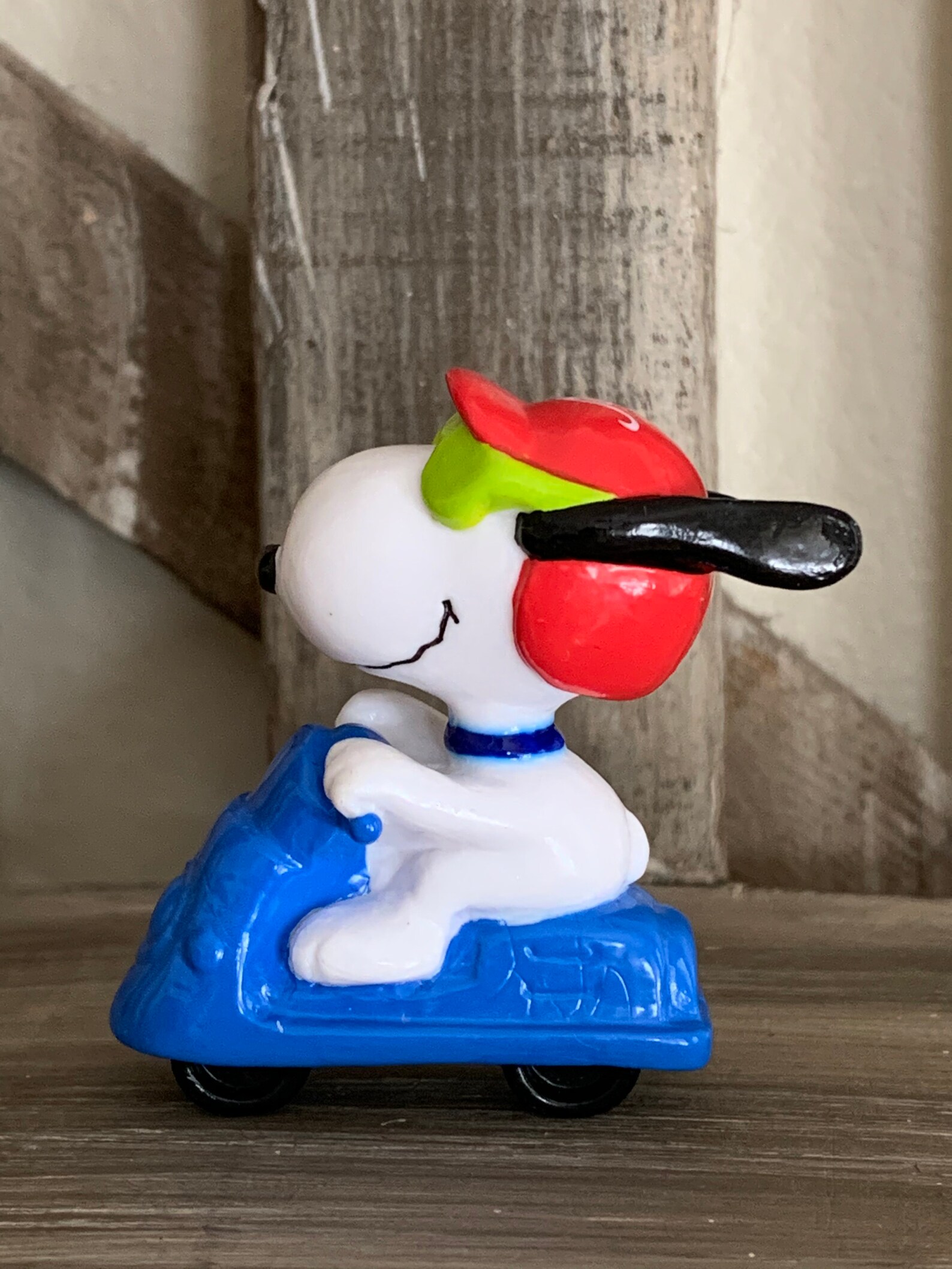 Vintage Snoopy Riding Blue Scooter PVC Figure - Etsy
