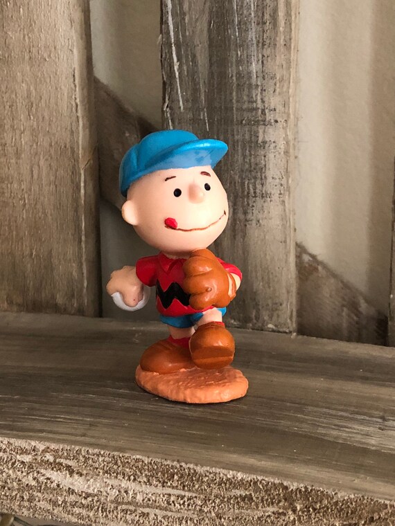 Vintage Peanuts Charlie Brown Pitching Plays Baseball Figure - Etsy