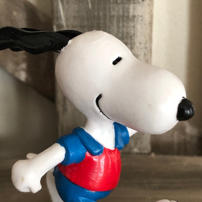 Vintage Peanuts Snoopy Soccer Play Kicks Kicking Soccer Ball | Etsy