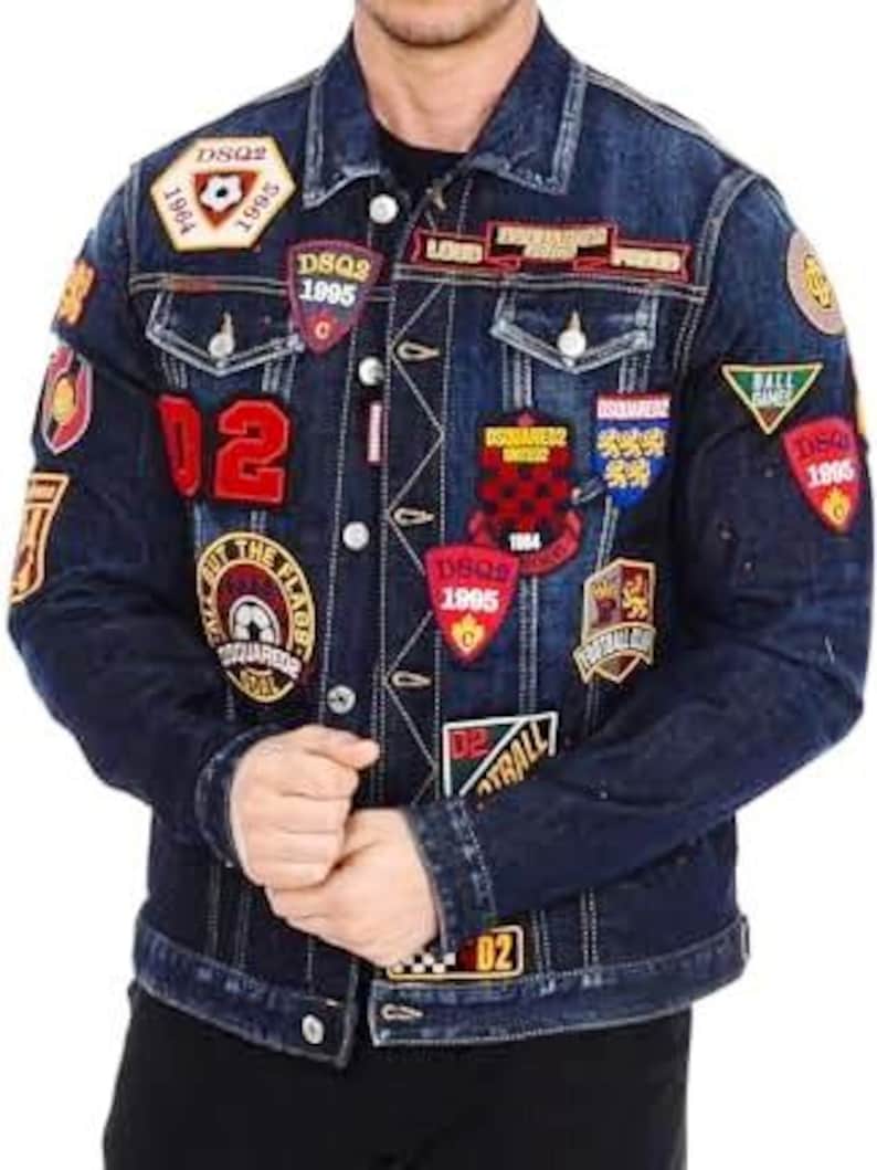 Custom Denim Jacket With Embroidered Patches – Personalized Streetwear ...