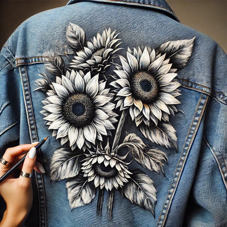 Custom Hand-painted Denim Jacket – Personalized Artwork, Unique ...