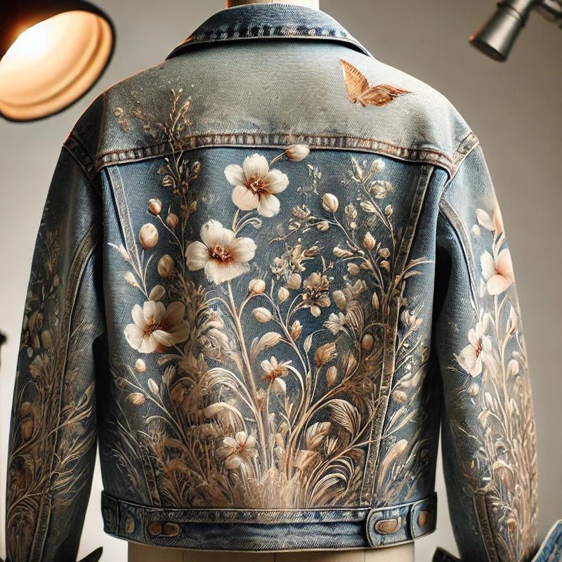 Hand Painted Denim - Etsy