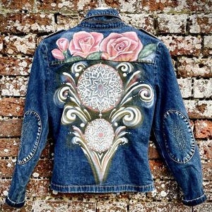 Custom Hand-painted Denim Jacket – Personalized Artwork, Unique ...
