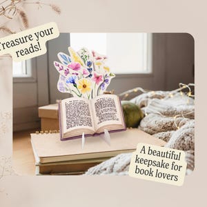 Printable Book Review Tracker: Wildflower Bouquet Reading Log (PDF ...