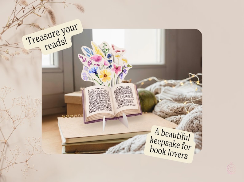 Printable Book Review Tracker: Wildflower Bouquet Reading Log (PDF ...