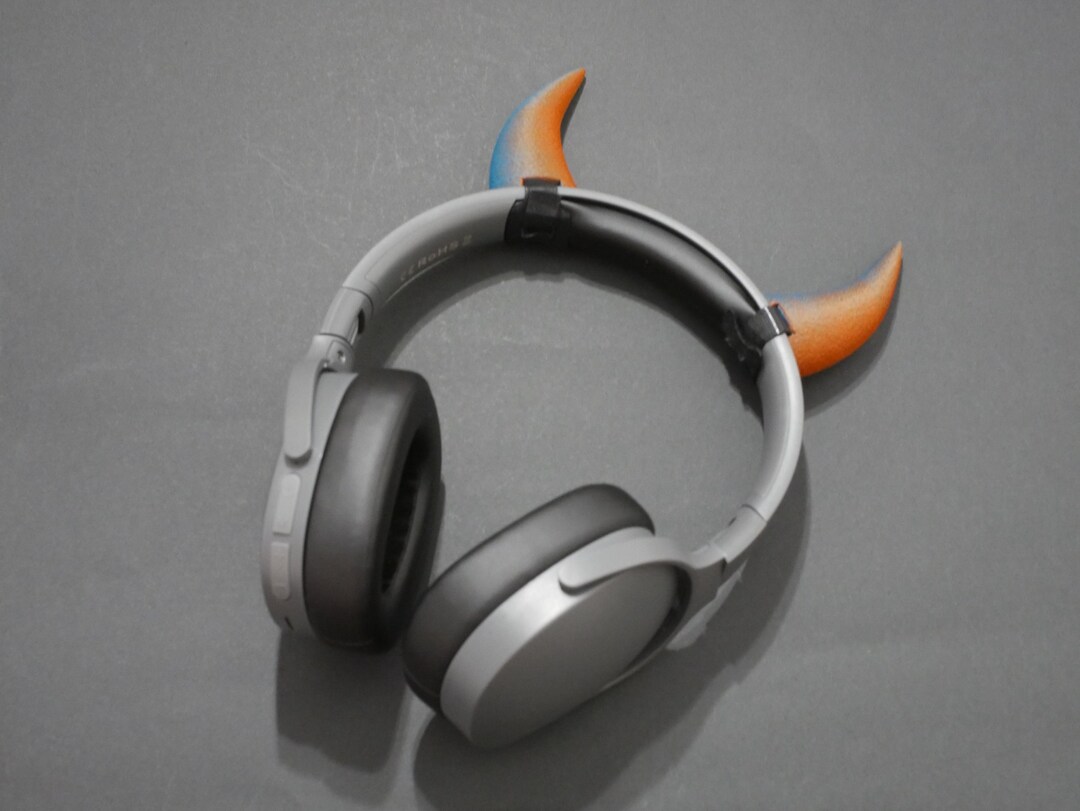 Devil Horns for Headphones and Cosplay! Easy Velcro Adjustment ...
