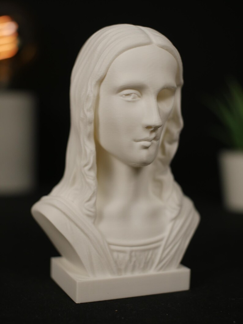 Abstract Mona Lisa Head Sculpture - Contemporary Art Home Decor - Etsy ...