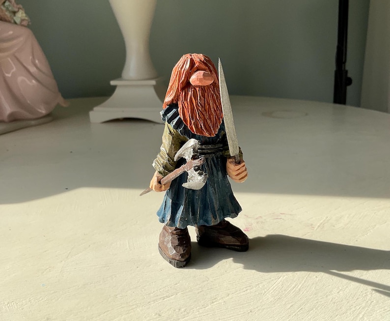 Hand Carved Wooden Warrior/gimli - Etsy