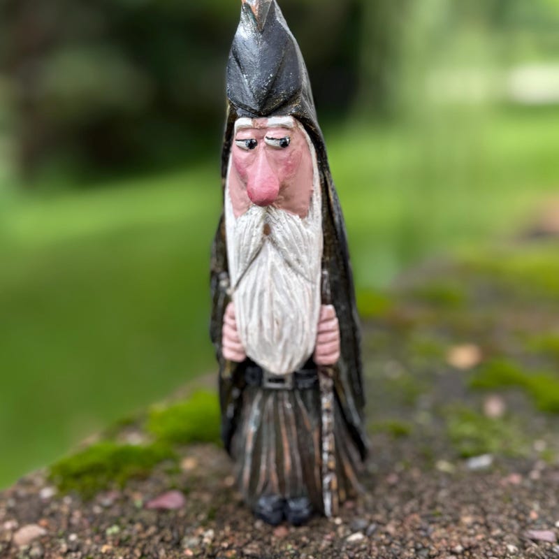 Hand Carved Wizard - Etsy