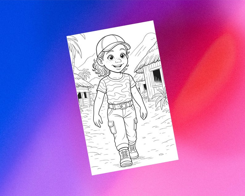 Amy's Adventures Mini Coloring Book: Creative Fun for Kids - Instant ...