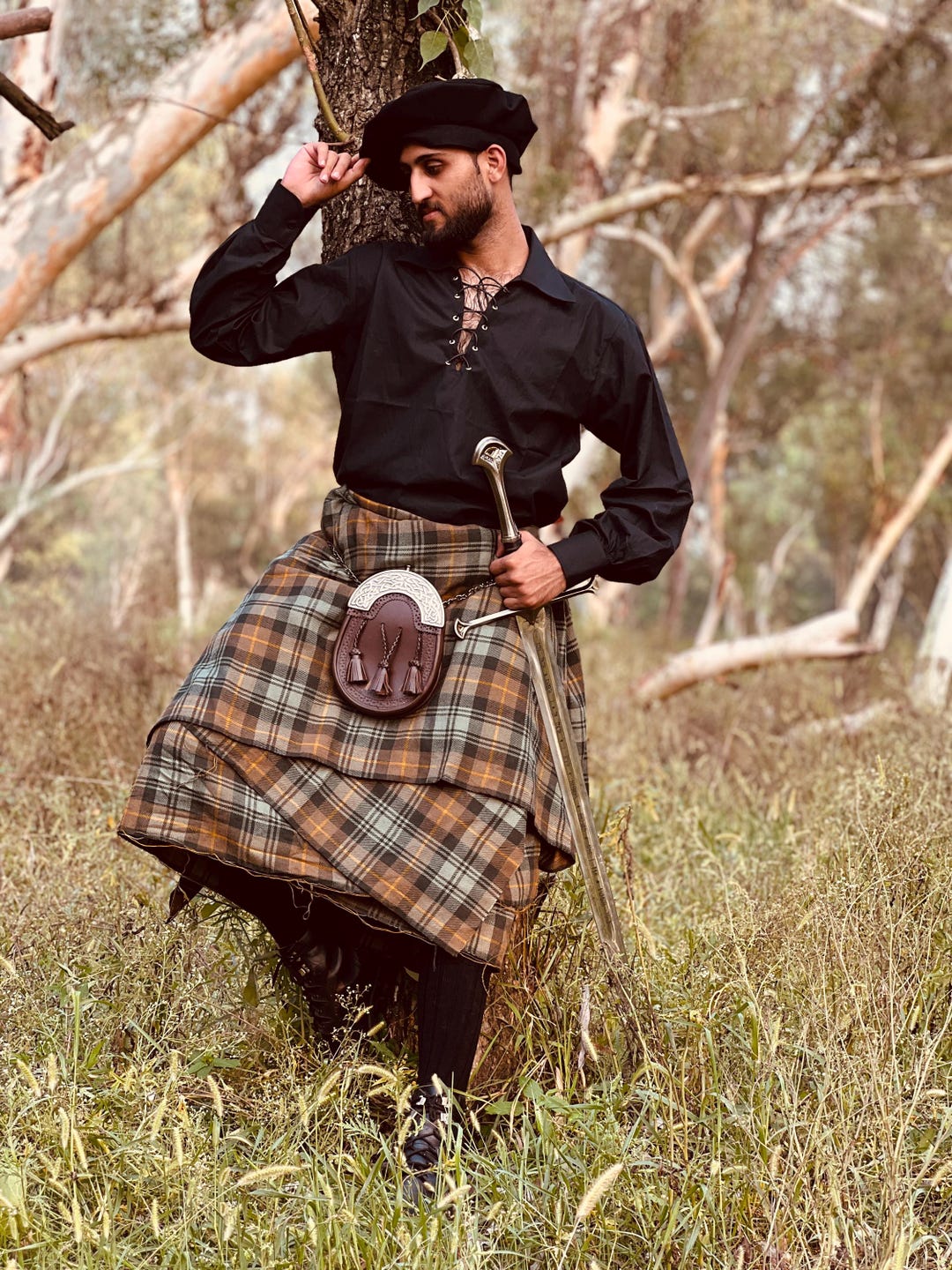 Scottish Great Kilt - 19th Century Highland Traditional Tartan Great ...