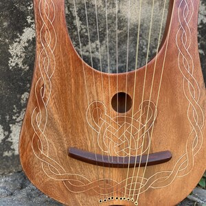 10 Metal Strings Lyre Harp Rosewood Celtic Lyre Harps With Free Tuning ...