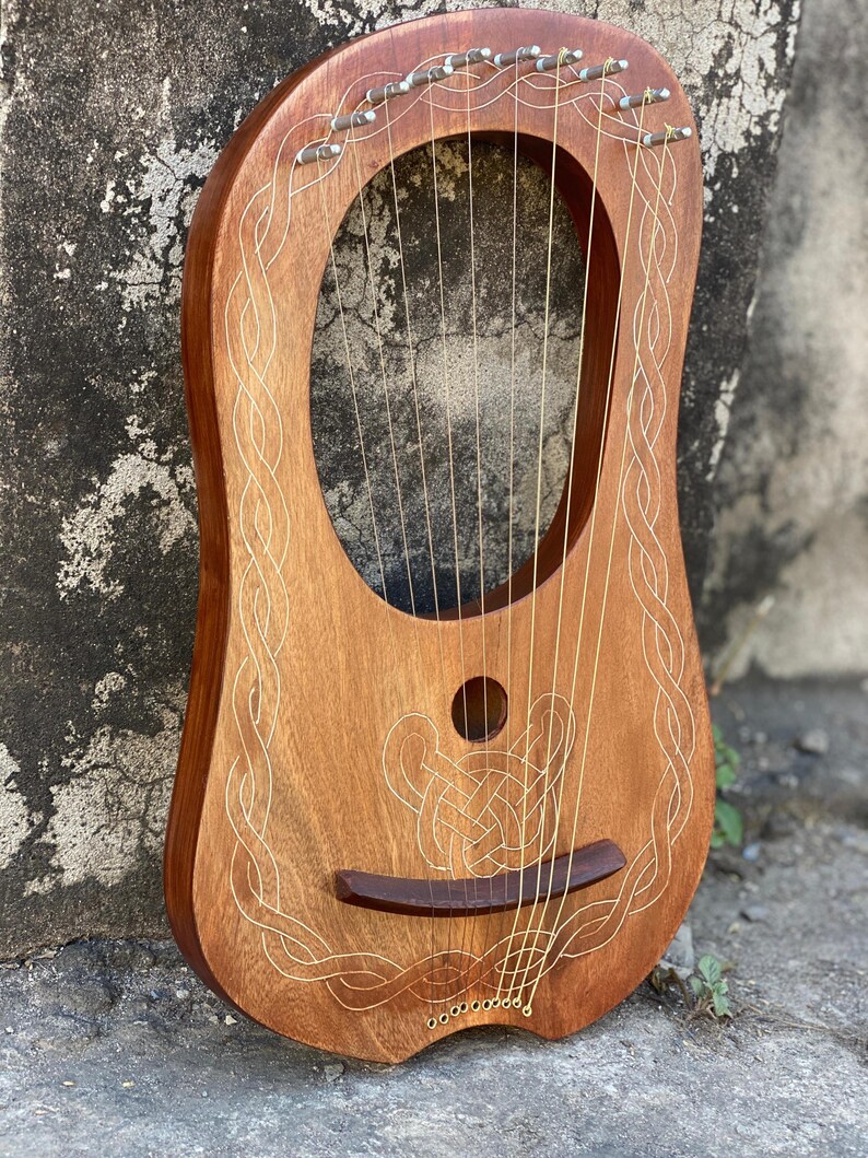 10 Metal Strings Lyre Harp Rosewood Celtic Lyre Harps With Free Tuning ...