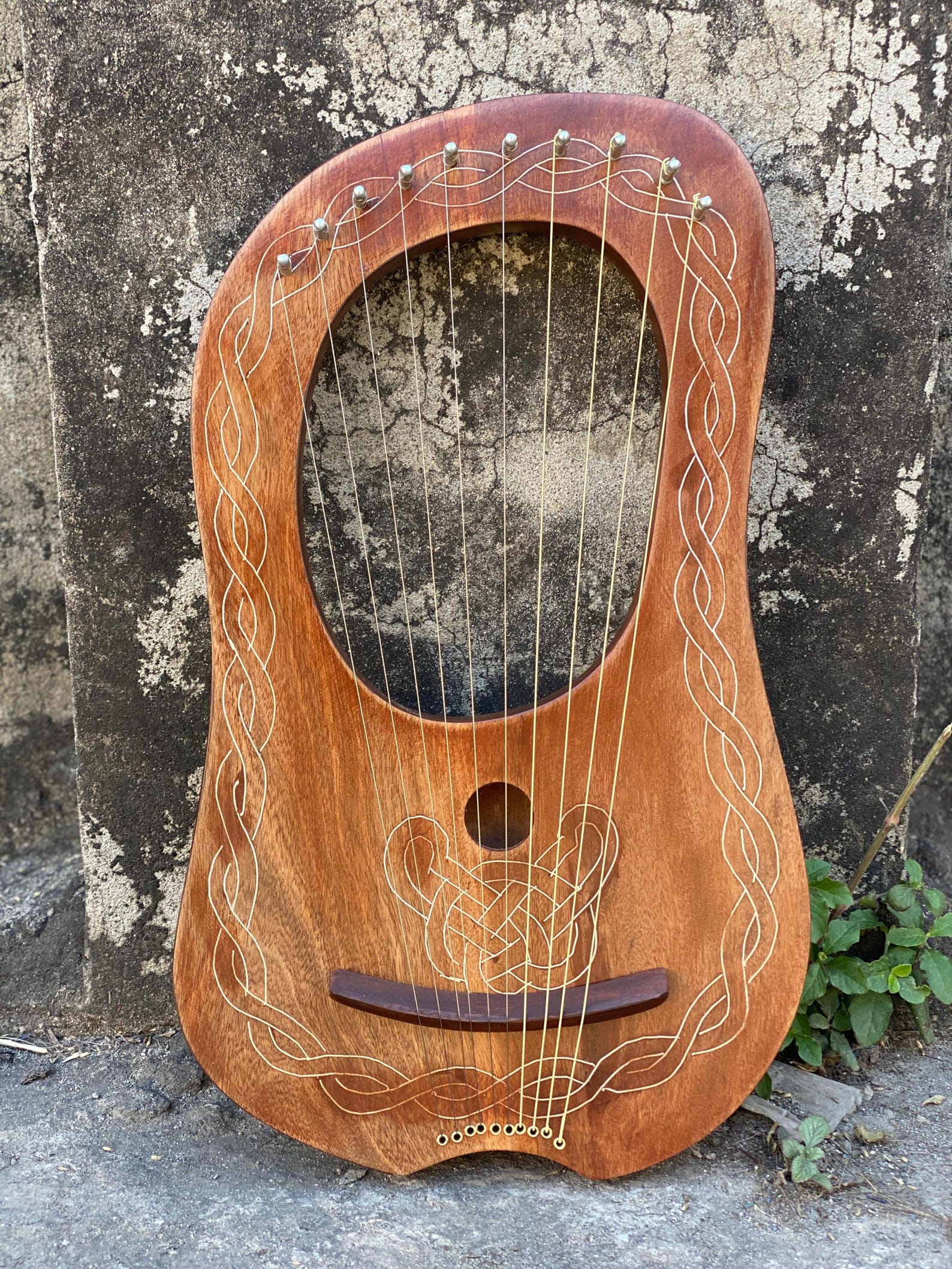 10 Metal Strings Lyre Harp Rosewood Celtic Lyre Harps With Free Tuning ...