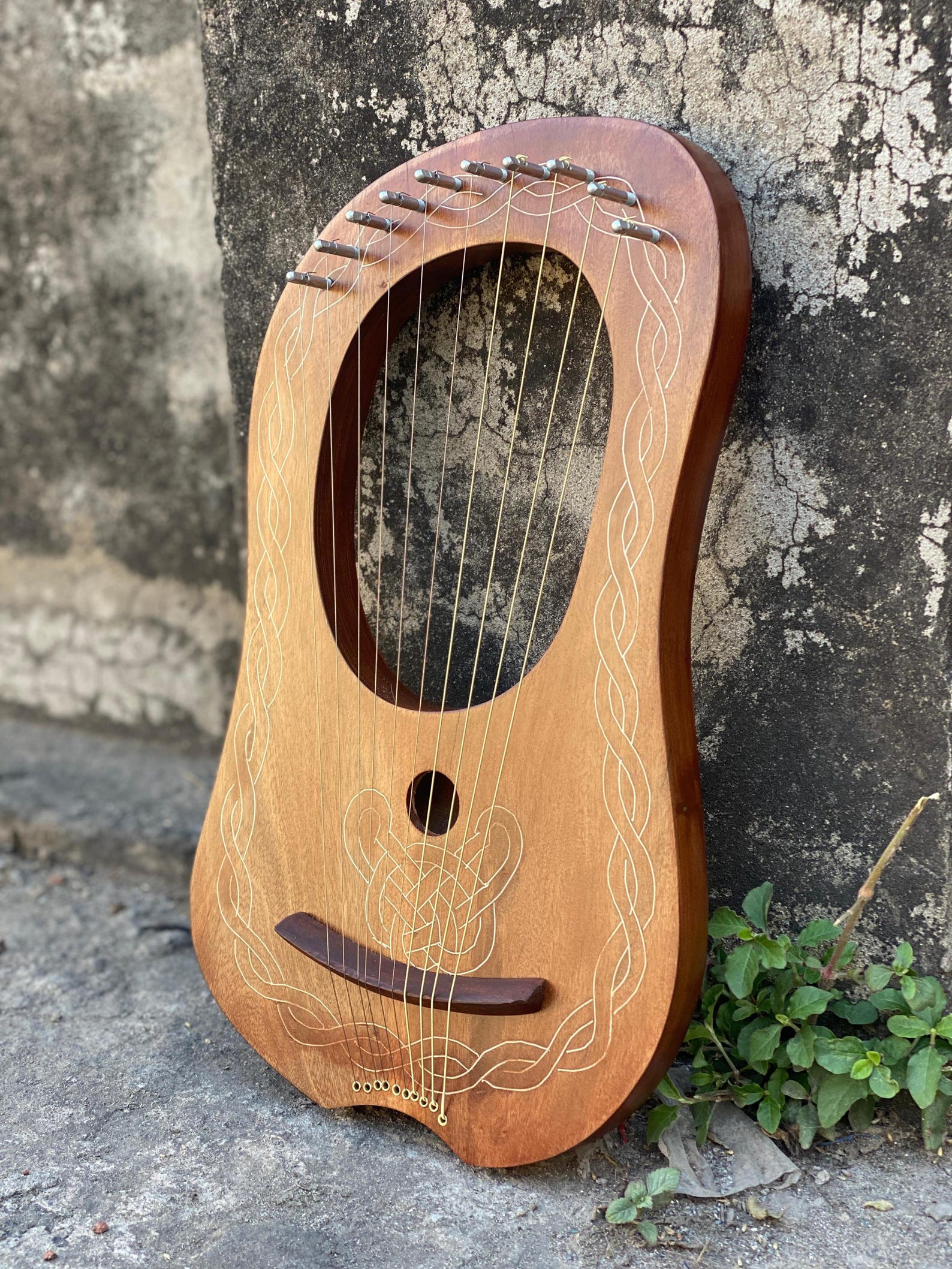 10 Metal Strings Lyre Harp Rosewood Celtic Lyre Harps With Free Tuning ...