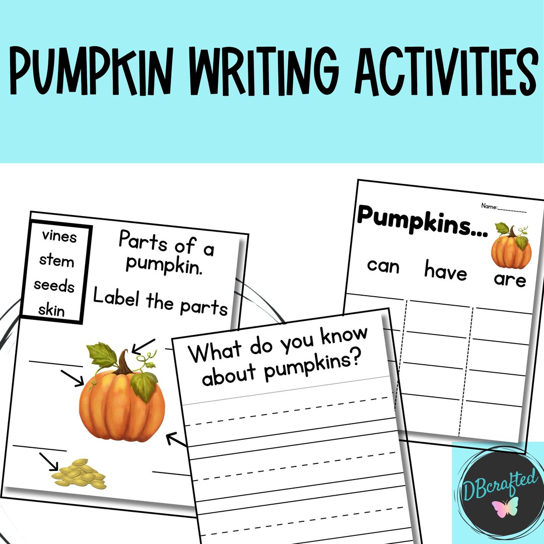 Pumpkin Writing Activity | Have Can Are Graphic Organizer, Labeling ...