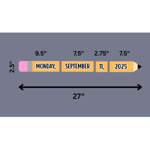 Pencil Flip Desk Calendar | Classroom Calendar | Reusable Date Display ...