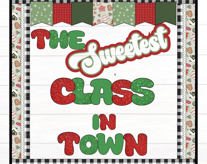 Jingle All the Way Classroom Door Christmas Bulletin Board December ...