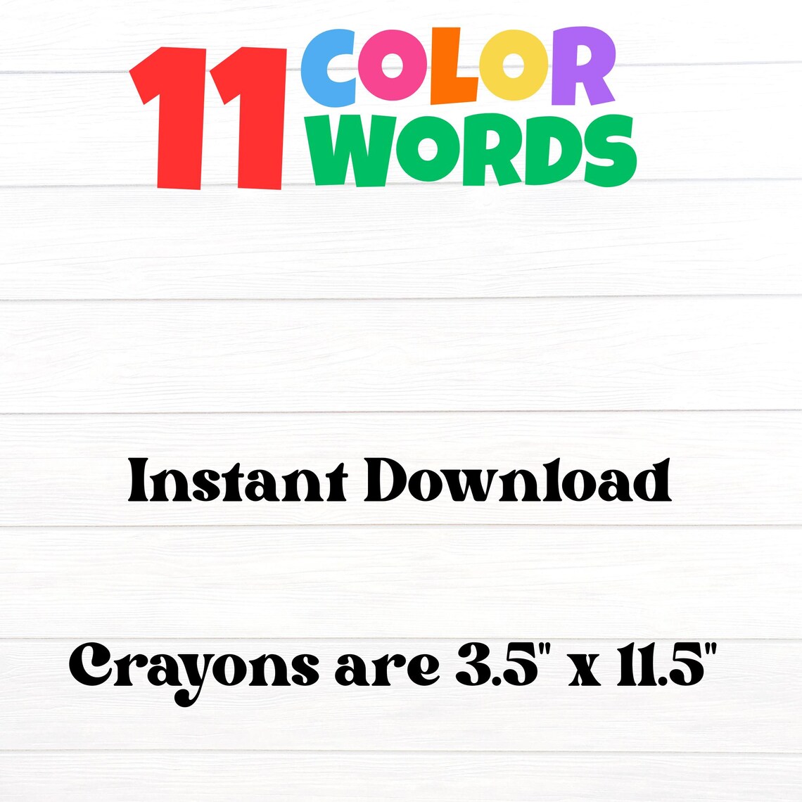French Color Words Posters | 11 Crayon-themed Classroom Decor ...