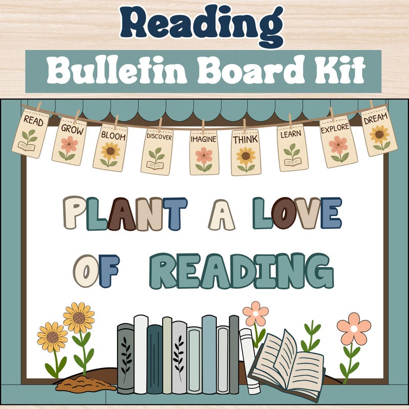 Library Bulletin Board - Etsy