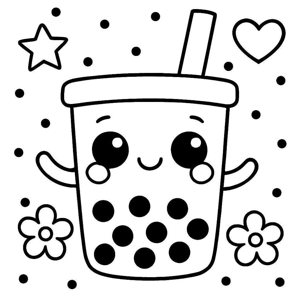 Kawaii Coloring Pages | Bold and Easy | 50 Pages | Cute Coloring Pages ...