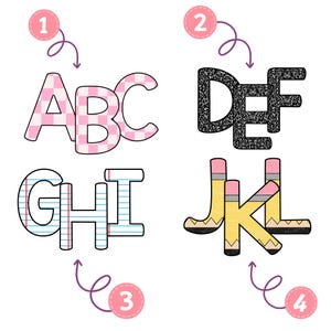Adorable Classroom Lettering Pack, Customizable Bulletin Board Letters ...