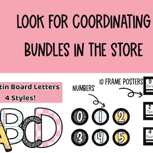 School Supply Theme Classroom Decor | Schedule Cards, Calendar Numbers ...