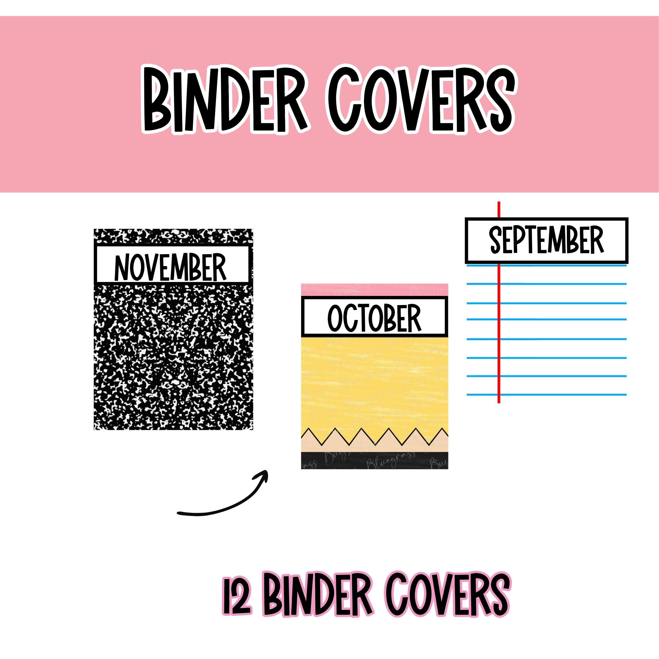 School Supply Theme Classroom Decor | Schedule Cards, Calendar Numbers ...