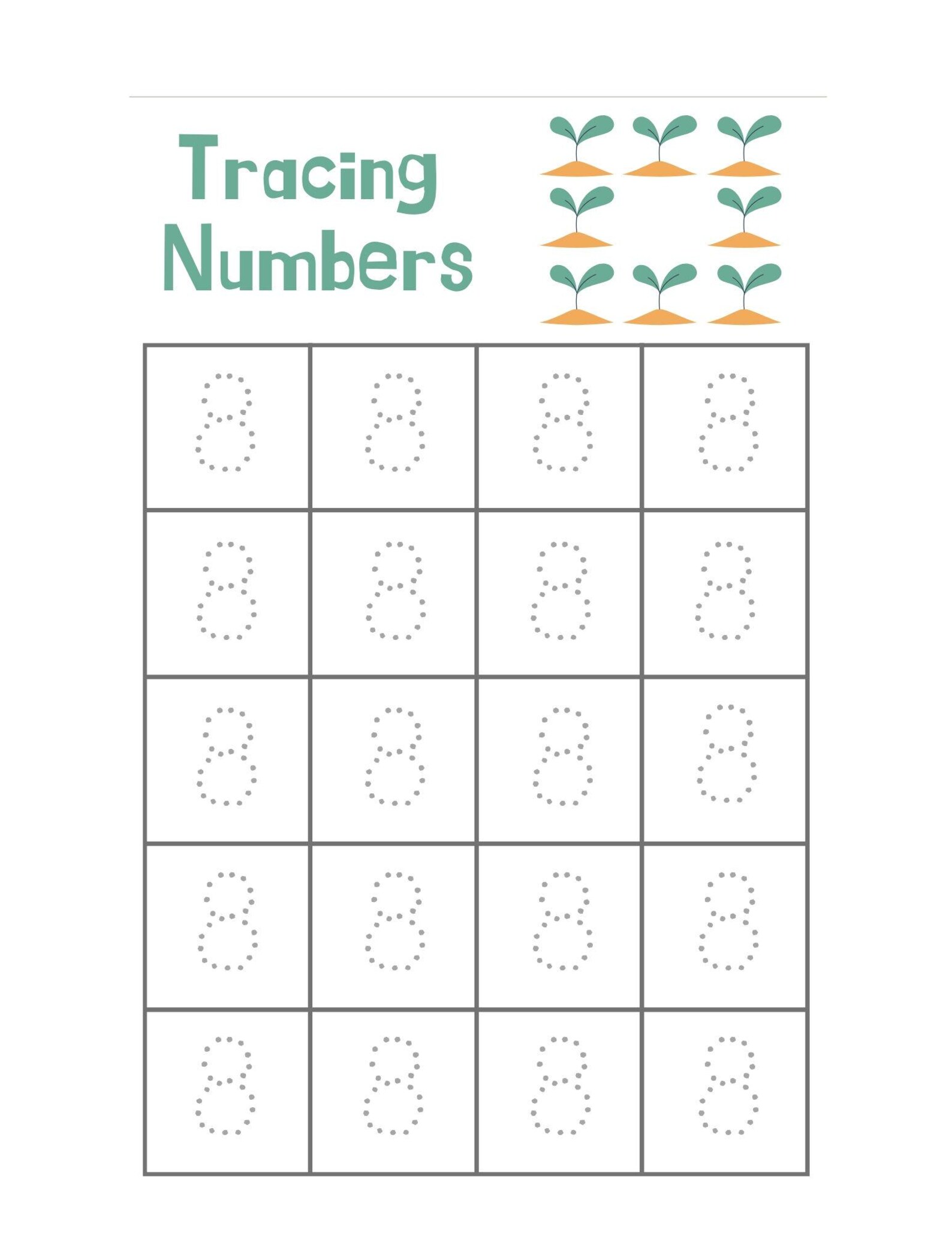 Counting and Number Tracing - Etsy