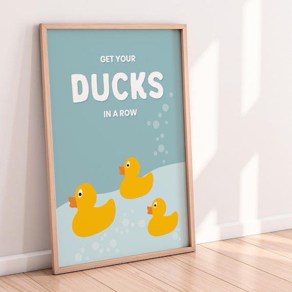 Ducks In A Row Poster