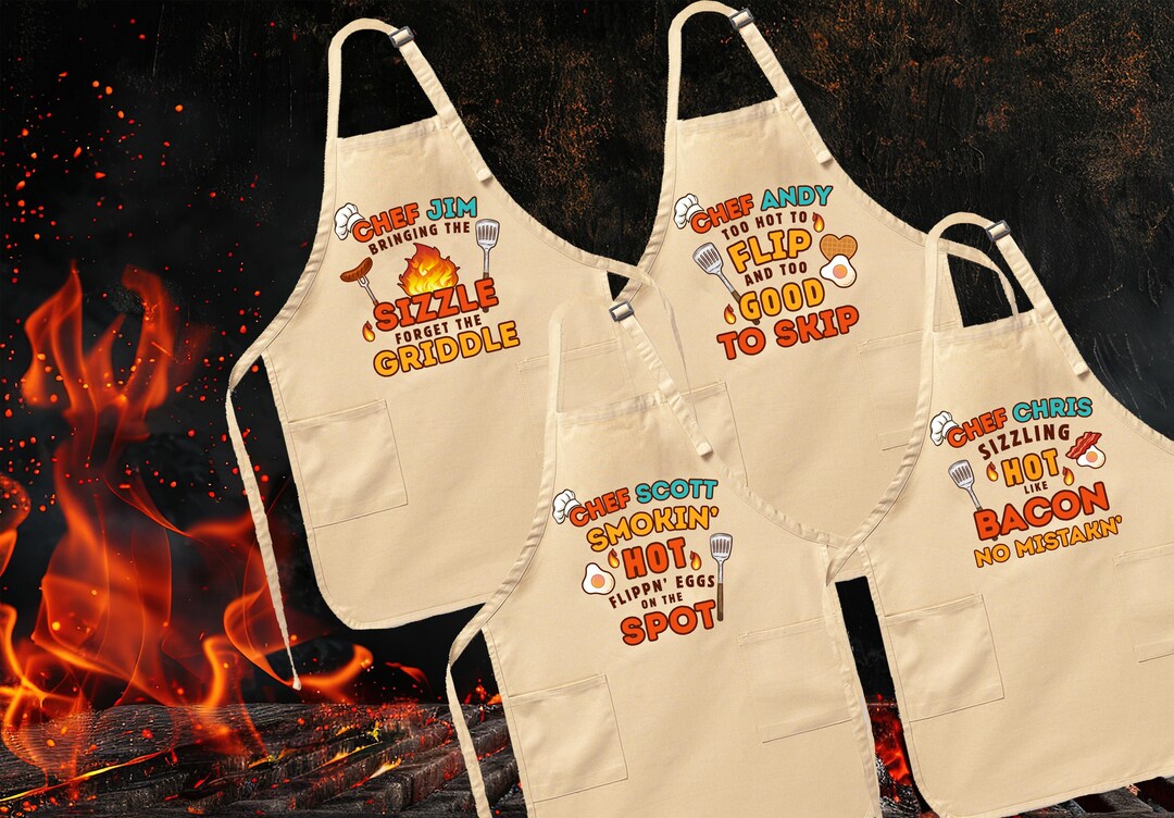 Personalized BBQ Apron: Custom Grill Master Apron With Pockets ...