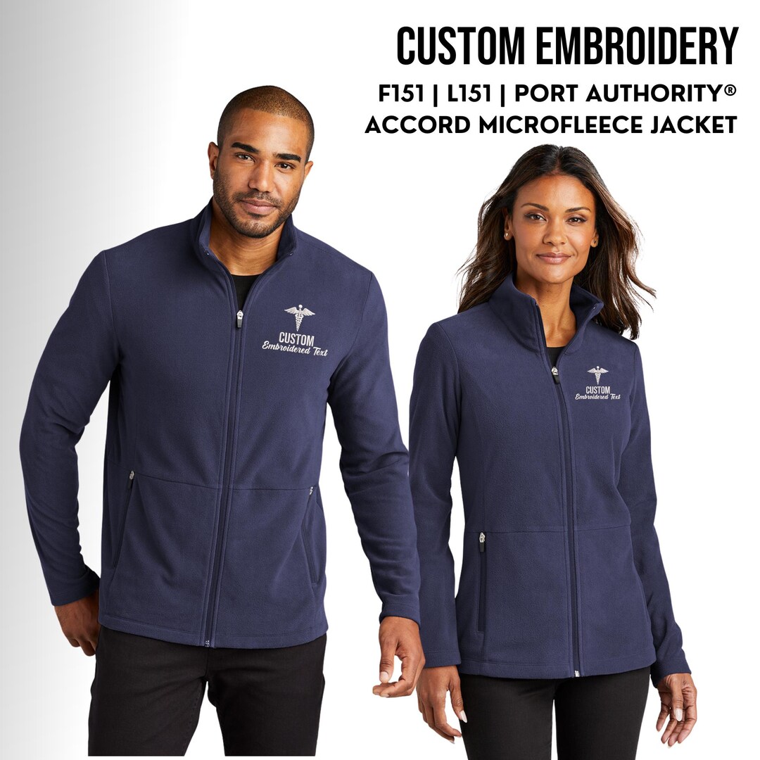 Custom Embroidered PA Accord Microfleece Jacket | | Medical Scrubs ...