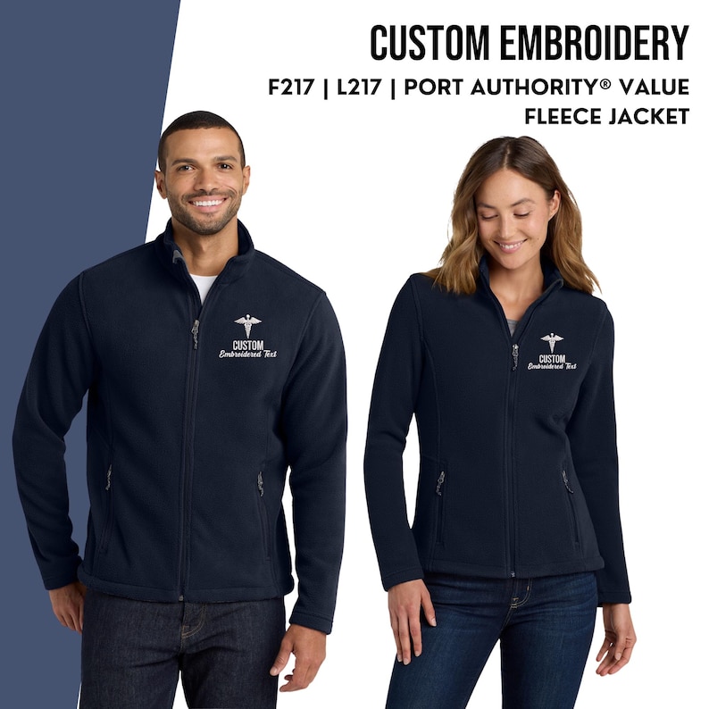 Custom Embroidered Port Authority Fleece Jacket | Workwear Uniforms RN ...