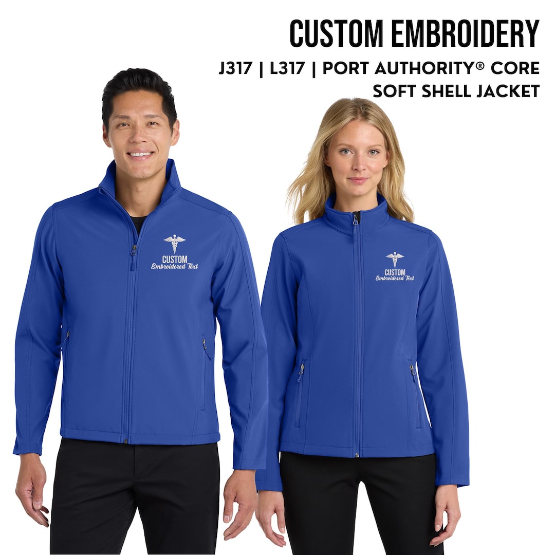 Custom Embroidered Port Authority Core Soft Shell Jacket | | Medical ...