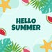 Hello Summer Wall Art – Digital Download | Summer Welcome Sign | Beachy ...