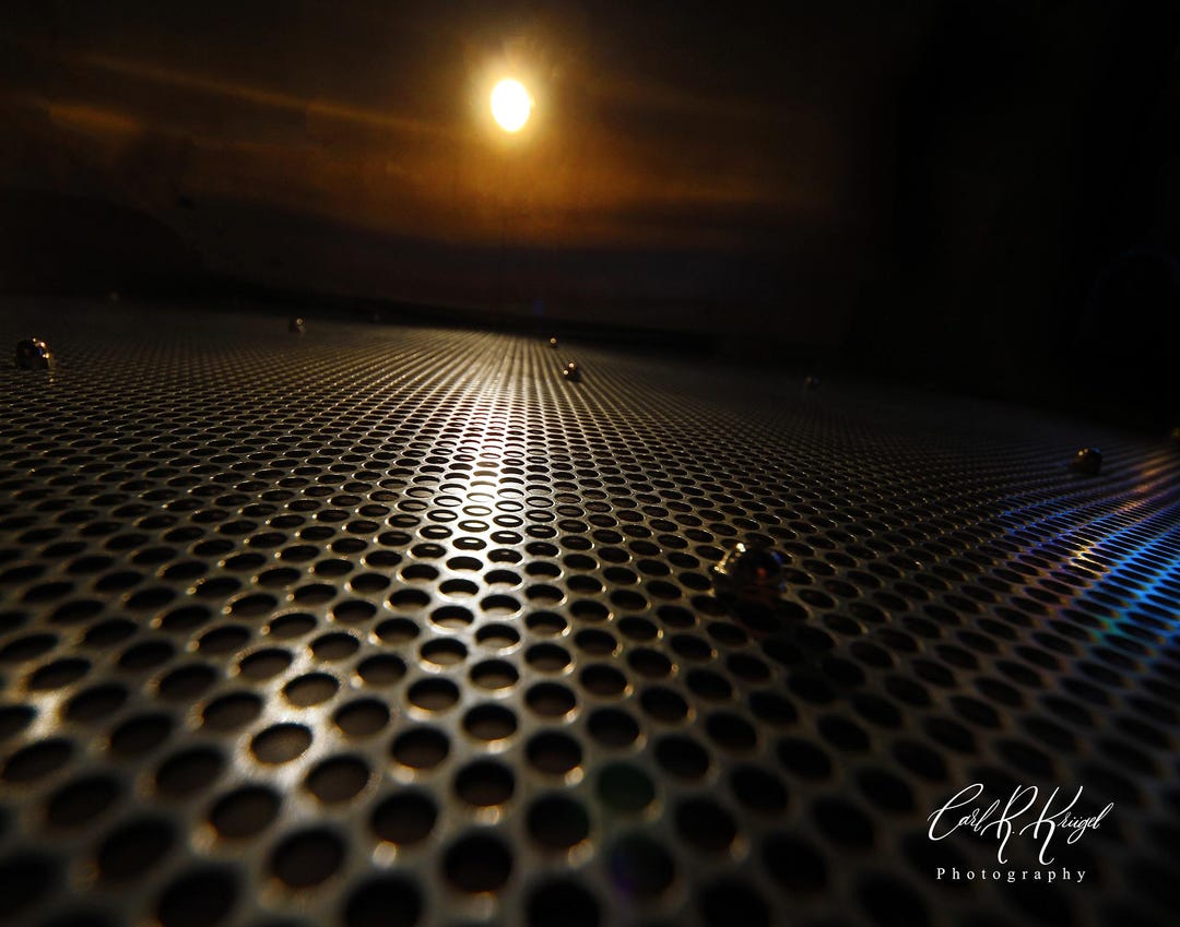 Pseudo Starship, Outer Space, Distant Moonlight, Metal Ship Hull ...