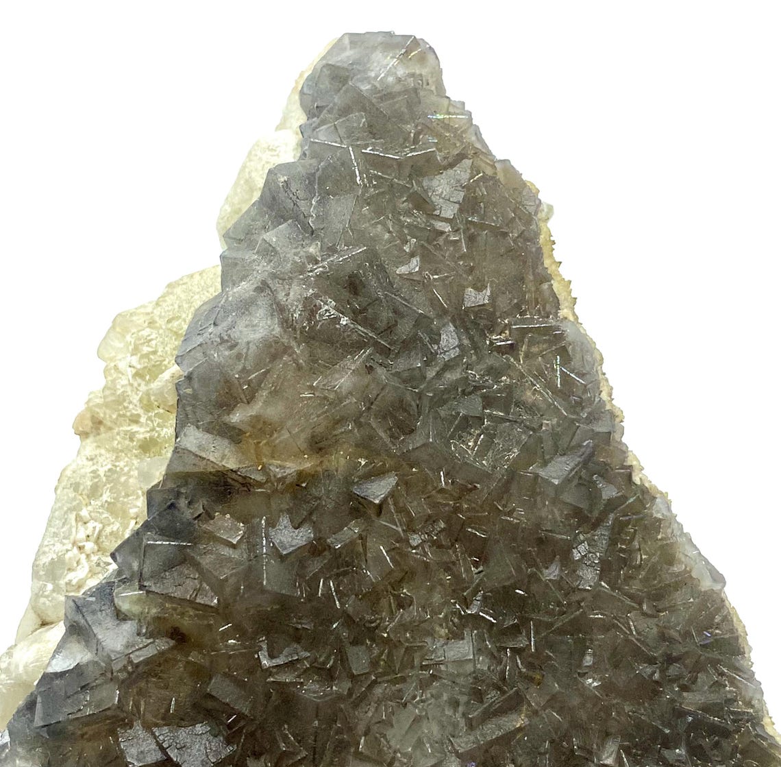 1608 Gram Exclusive and Beautiful Perfect CUBIC Grey FLUORITE With Big ...