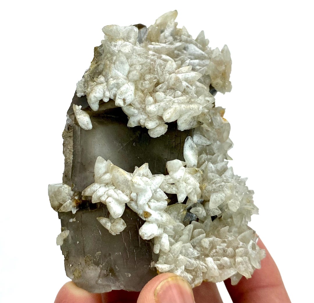 344 Gram Exclusive and Beautiful GREY Color Perfect CUBIC FLUORITE With ...