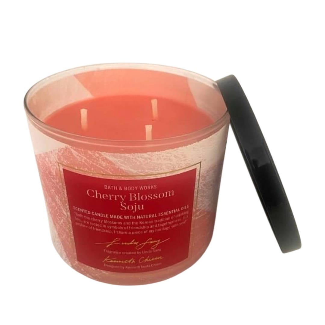 Bath and Body Works Cherry Blossom Soju Scented 3-wick Candle & One (1 ...