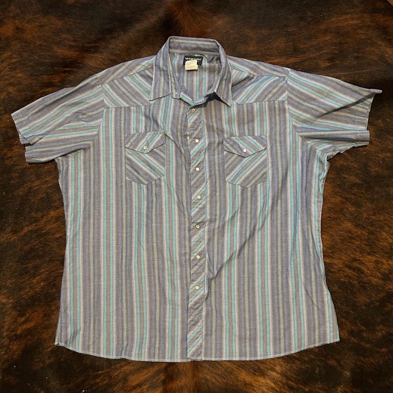 Vintage Pearl Snap Dress - Etsy