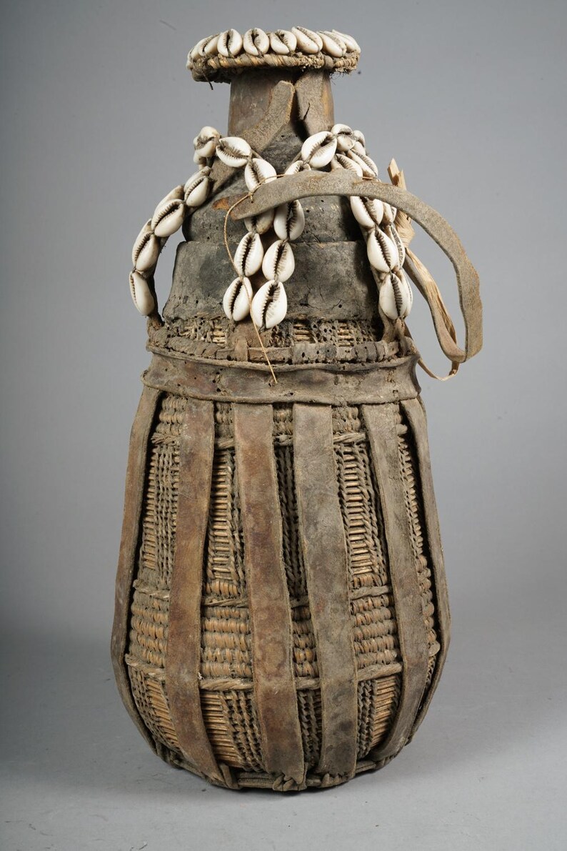 Ethiopian Cowry Shell and Gourd Milk Jug - Etsy