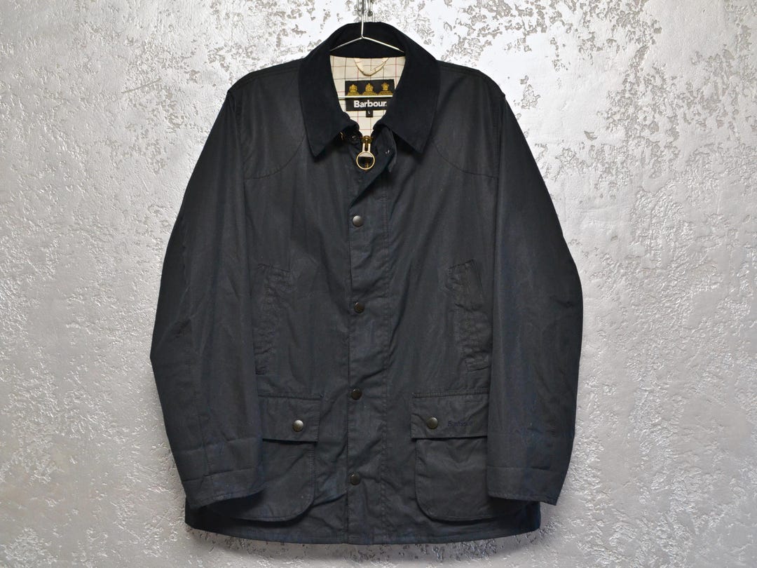 Vintage Barbour Men's Lee Waxed Cotton Jacket, Jacket for Fishing and ...