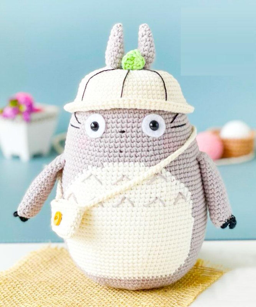 Totoro Amigurumi Crochet Pattern With Bag and Hat | PDF Pattern in ...
