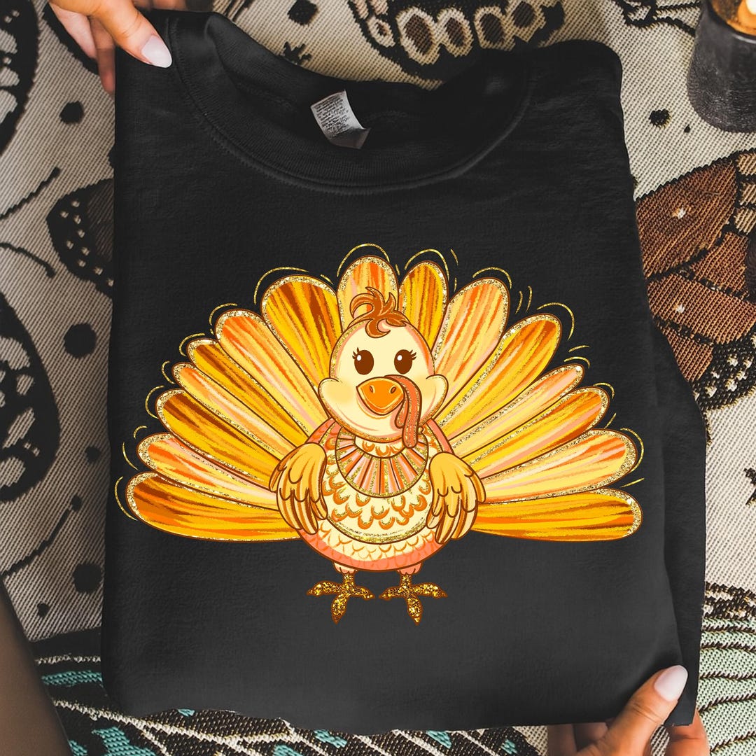 Preppy Turkey PNG, Pumpkin Splatter Png, Glitter Turkey Thanksgiving ...