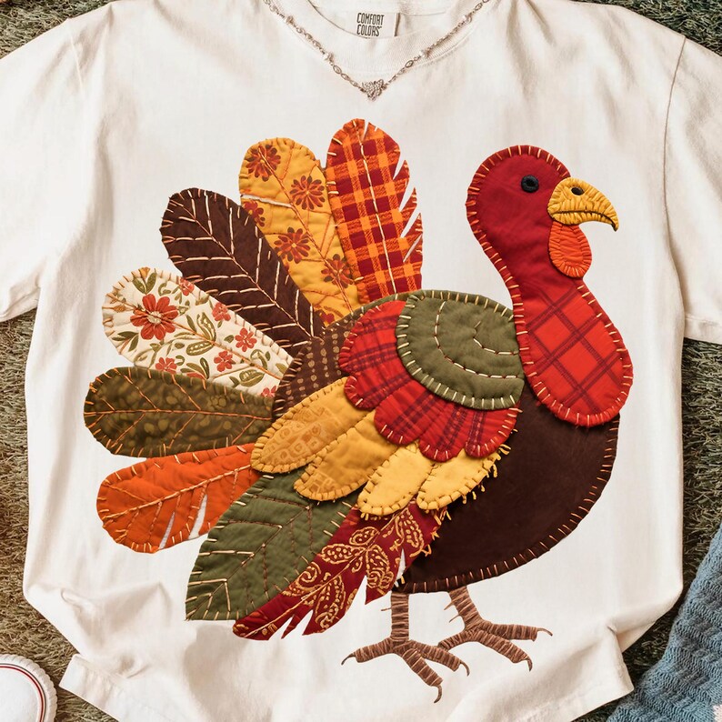Patchwork Turkey PNG, Thanksgiving Quilt Sublimation,cozy Autumn Digital Download,farmhouse Fall ...