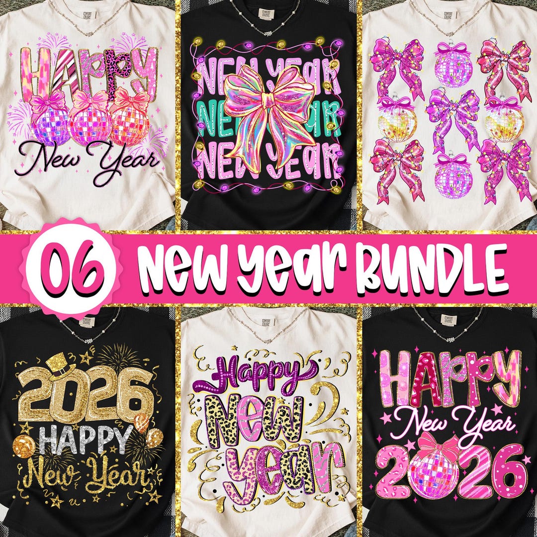New Year Bundle Png, New Year 2026 Png, New Year Png, New Year 2026 ...
