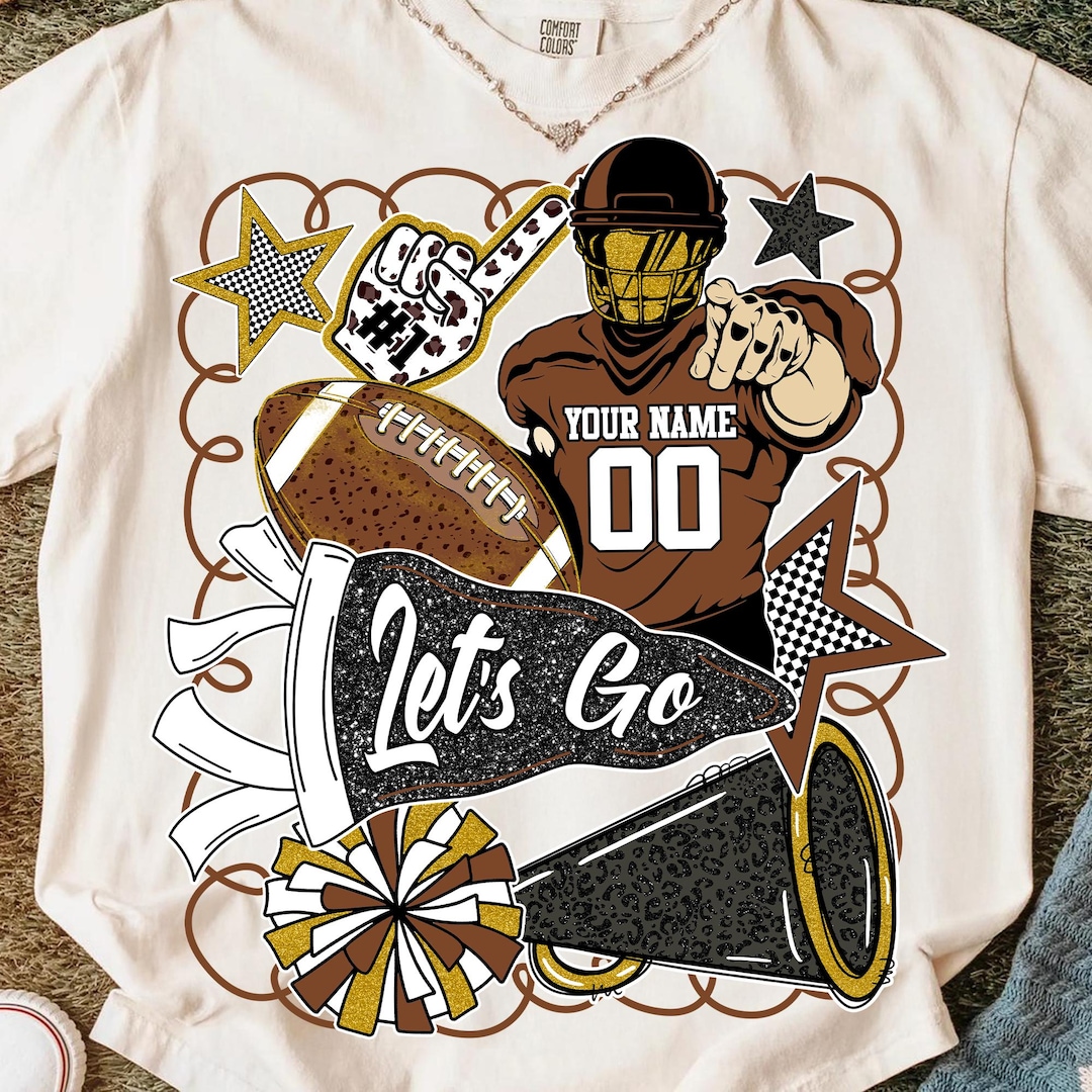 Custom Football Player Png, Custom Football, Preppy Custom Name ...