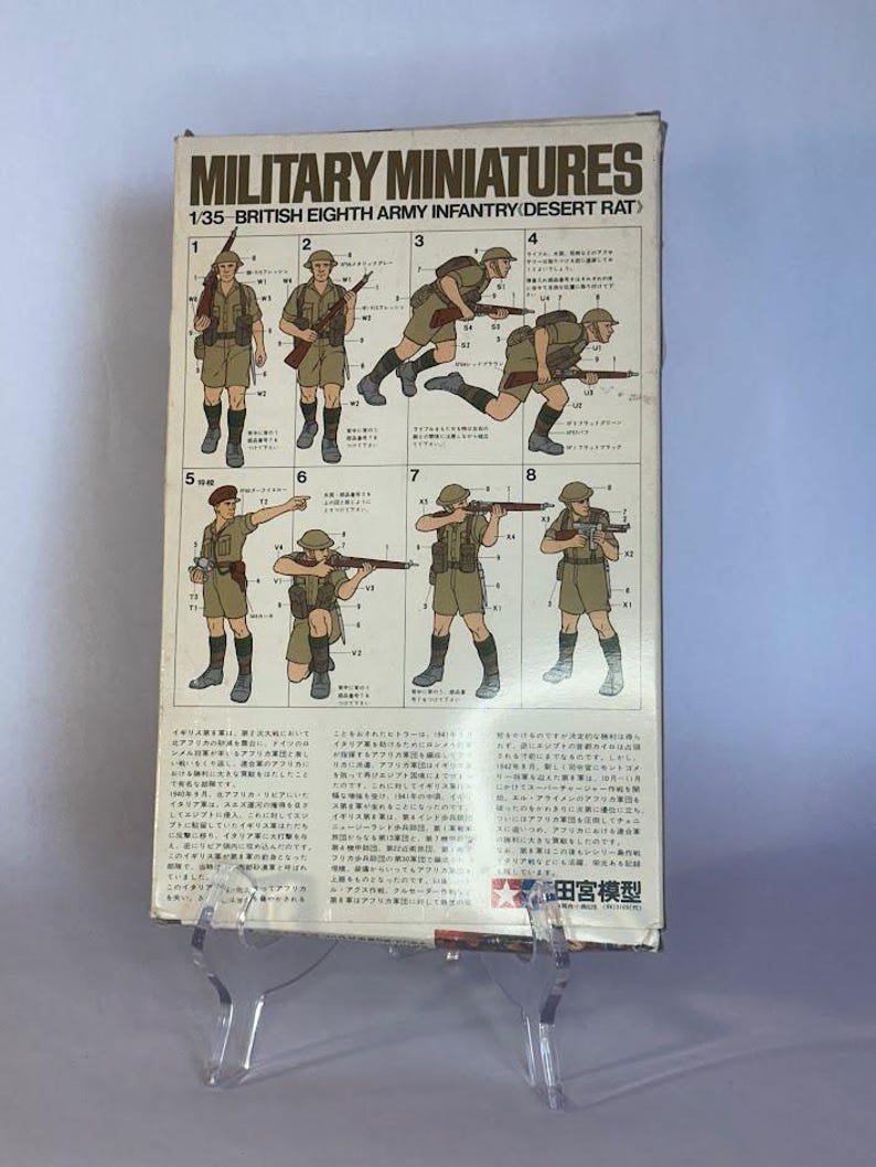 Tamiya British Eighth Army Infantry (desert Rat) Military Miniatures - Etsy